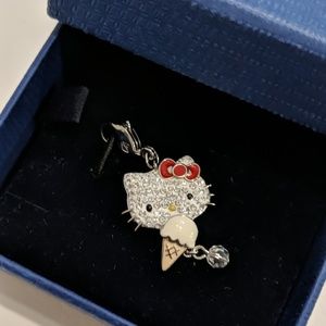 Swarovski | Jewelry | Swarovski Hello Kitty Ice Cream Clip Charm | Poshmark